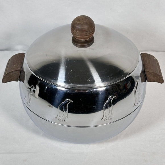 West Bend | Dining | Vintage West Bend Penguin Ice Bucket Chrome Hot ...